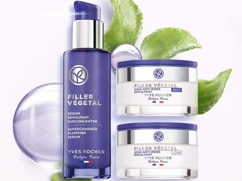 La gamme "Filler Végétal" ou l'efficacité anti-rides par Yves Rocher
